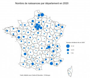 Créer une carte avec symboles proportionnels avec Cartes & Données Online